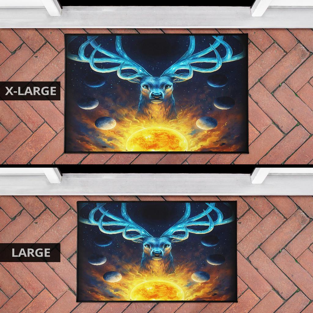Custom Stag Doormat - Personalized Welcome Mat for Party Decor - AnimeBape