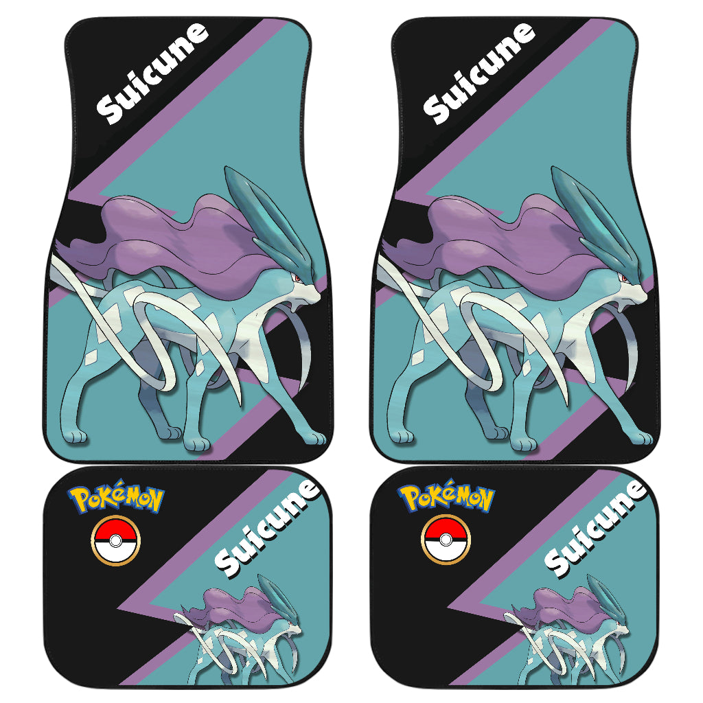 Suicune Pokemon Floor Mats for Cars | Car Accessories Set - AnimeBape