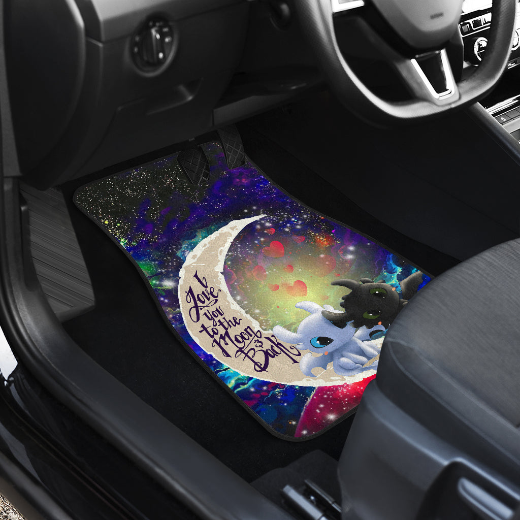 Toothless Night Fury Galaxy Car Mats - Love You To The Moon Design ...