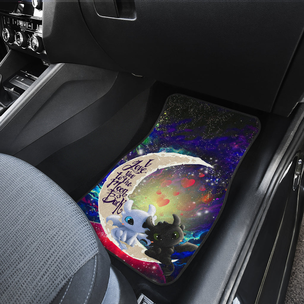 Toothless Night Fury Galaxy Car Mats - Love You To The Moon Design ...