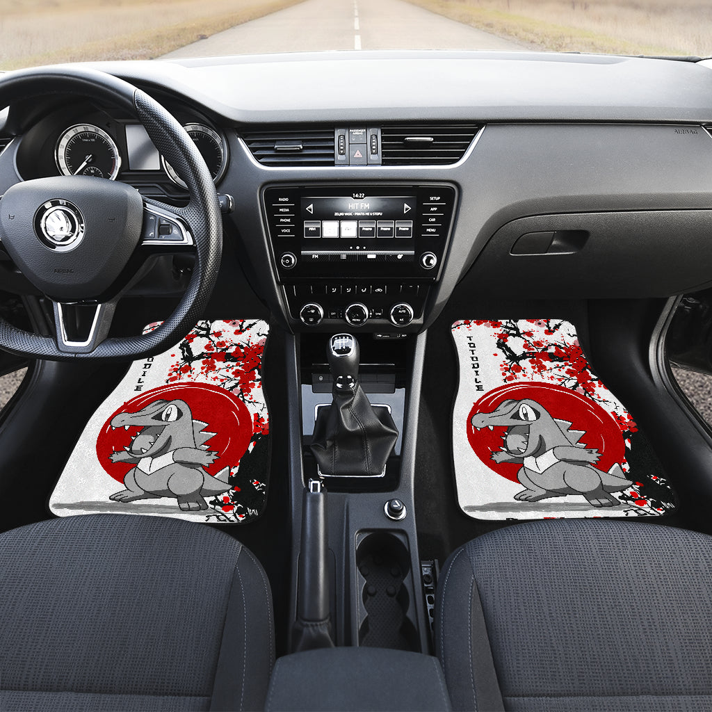 Totodile Pokemon Car Floor Mats - Japan Style Design - AnimeBape