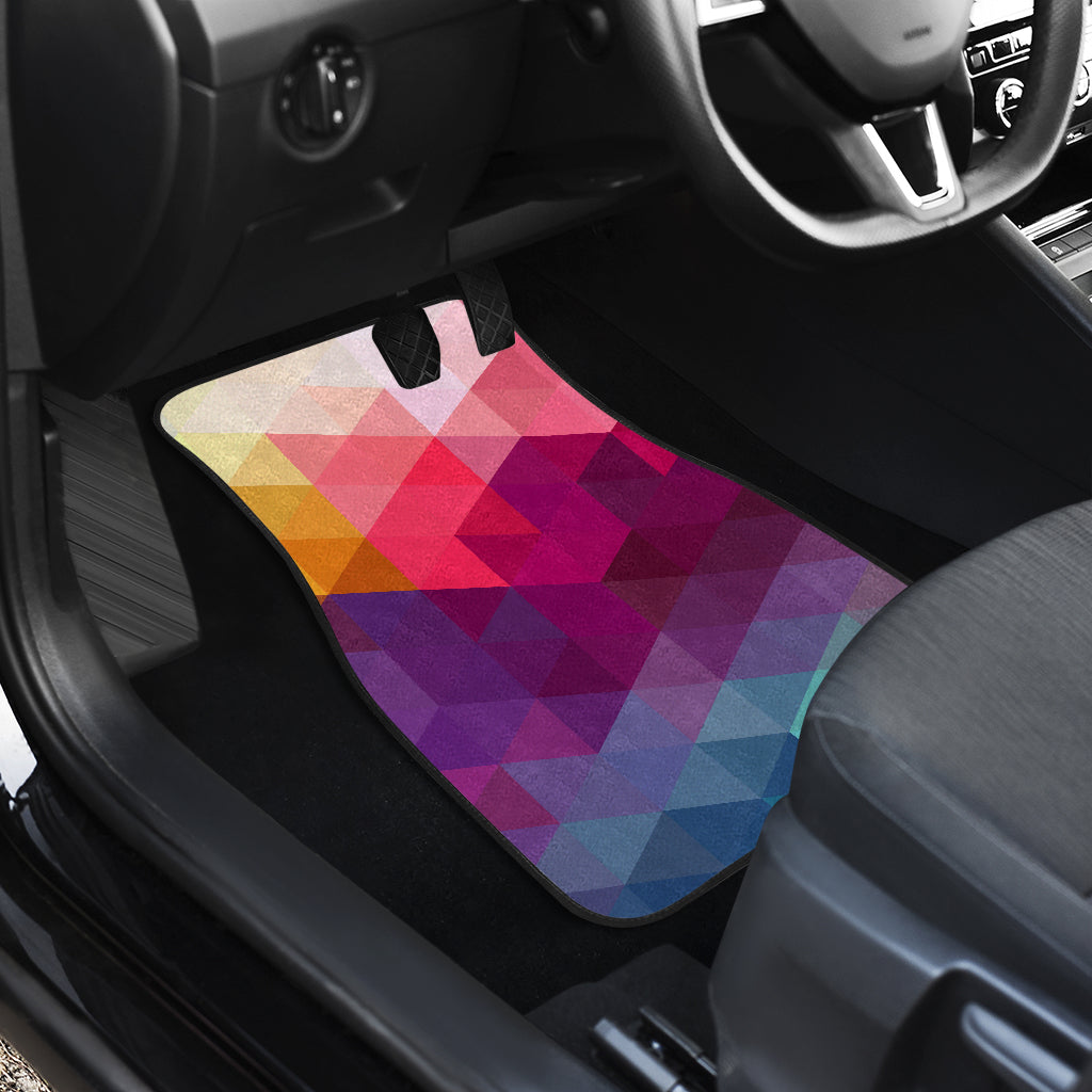 Triangles Pattern Car Accessories for Floor Mats Triangles - AnimeBape