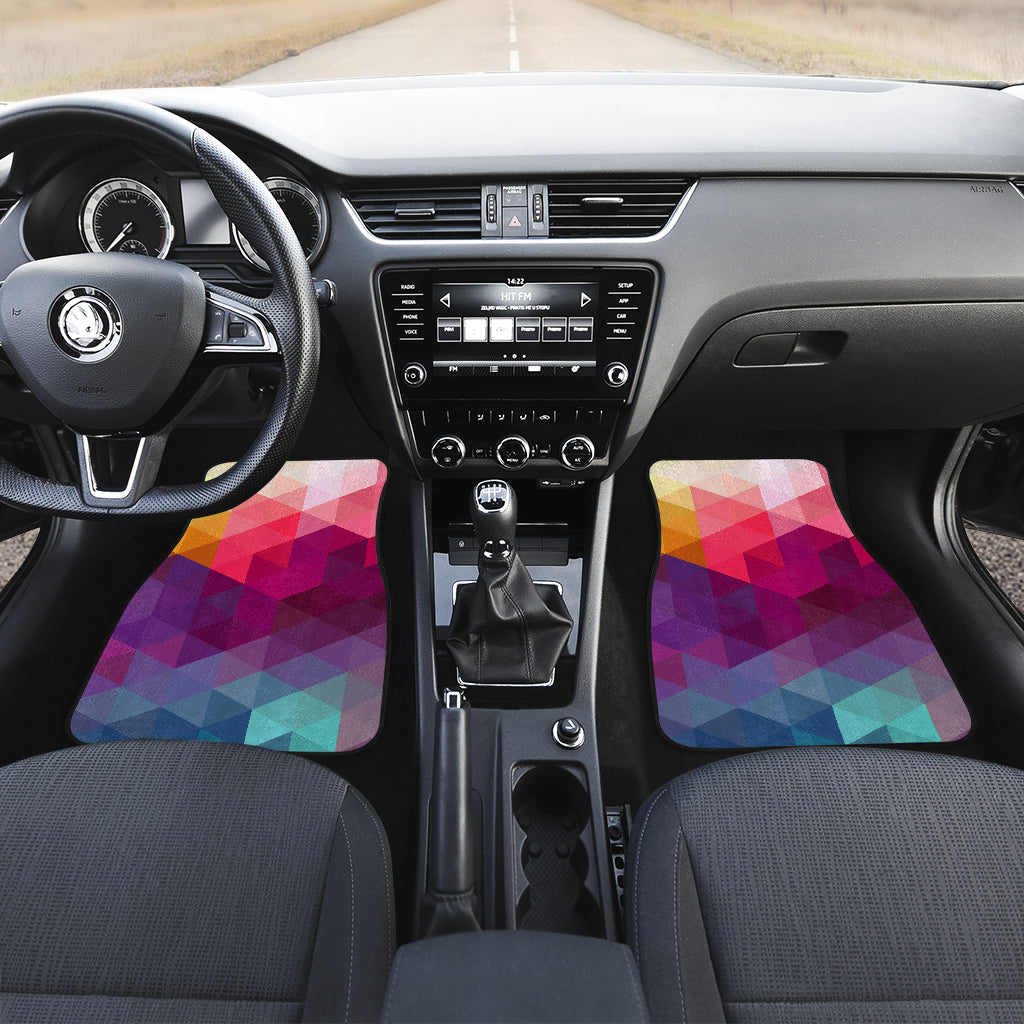Triangles Pattern Car Accessories for Floor Mats Triangles - AnimeBape