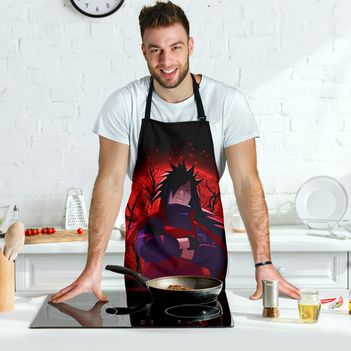 Uchiha Madara Moonlight Apron – Perfect Gift for Cooking Lovers - AnimeBape