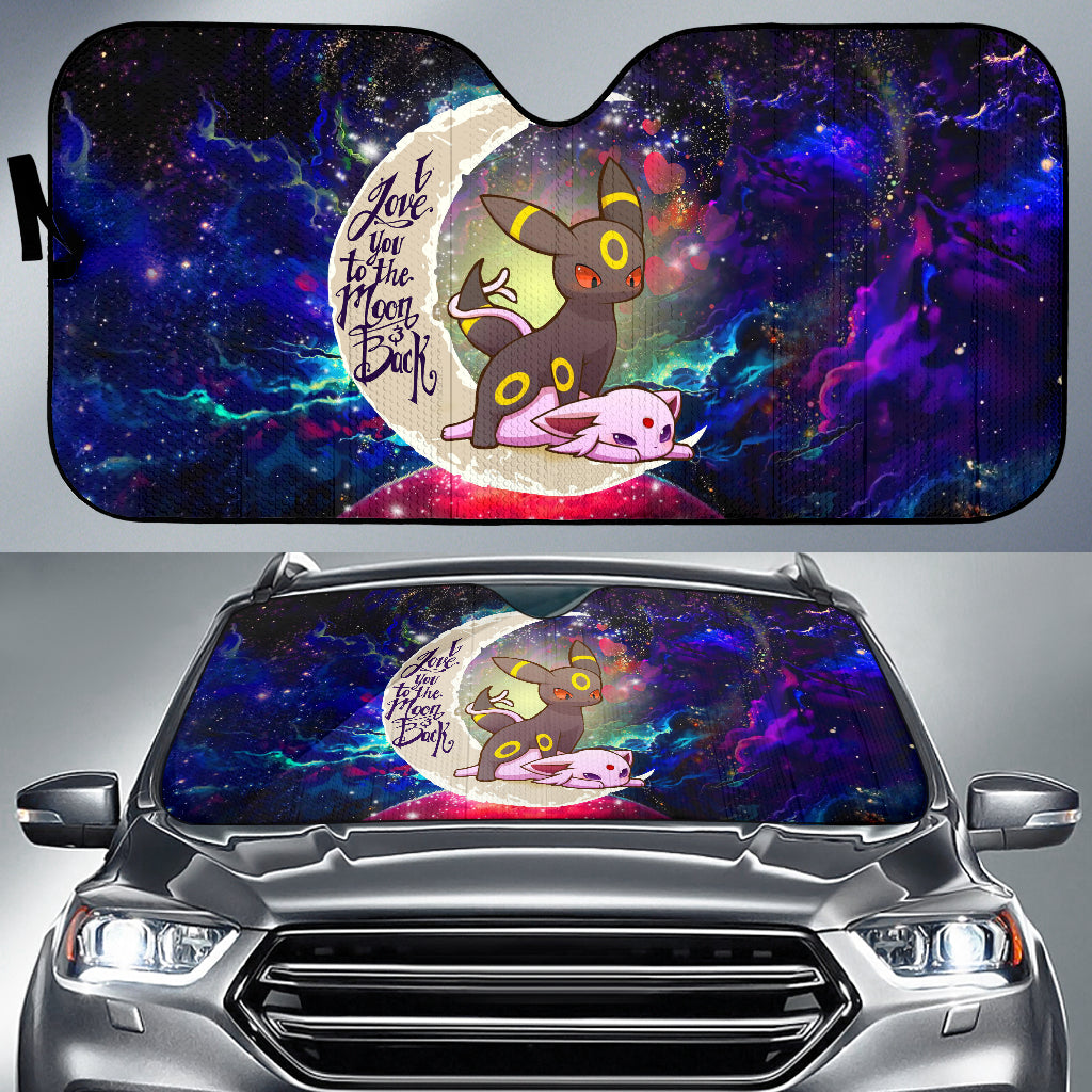 Eevee Evolution Umbreon Espeon Galaxy Car Auto Sunshades - AnimeBape