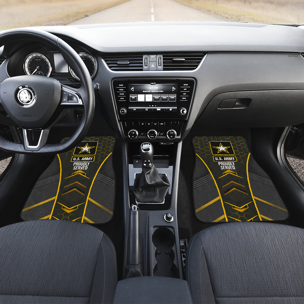 US Army Proudly Served Car Floor Mats for Vehicle Protection - AnimeBape
