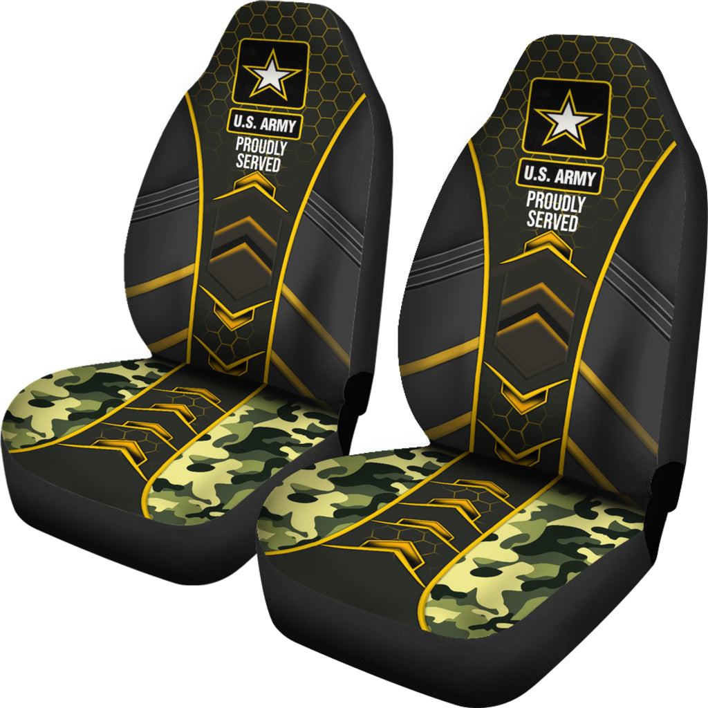 Custom US Army Proudly Served Car Seat Covers - Premium Protectors ...