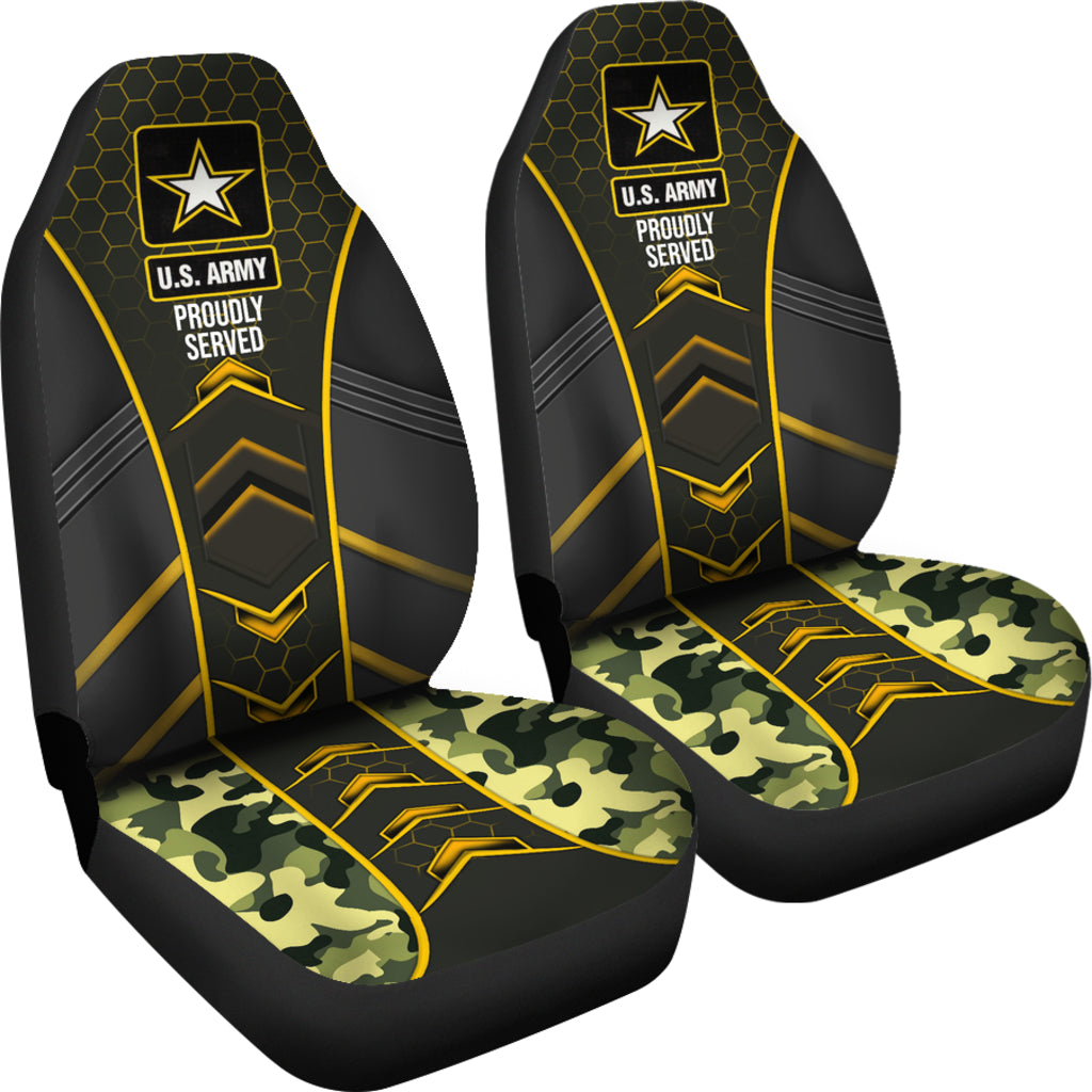 Custom US Army Proudly Served Car Seat Covers - Premium Protectors ...