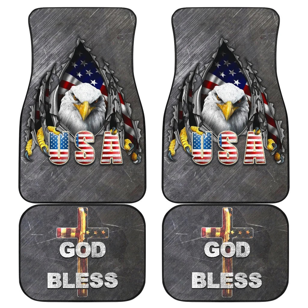 Eagle Flying Independence Day Car Floor Mats - Freedom Accessories ...