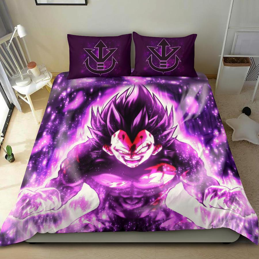 Ultra Ego Vegeta Duvet Cover Set with 2 Pillowcases Bedding Set - AnimeBape