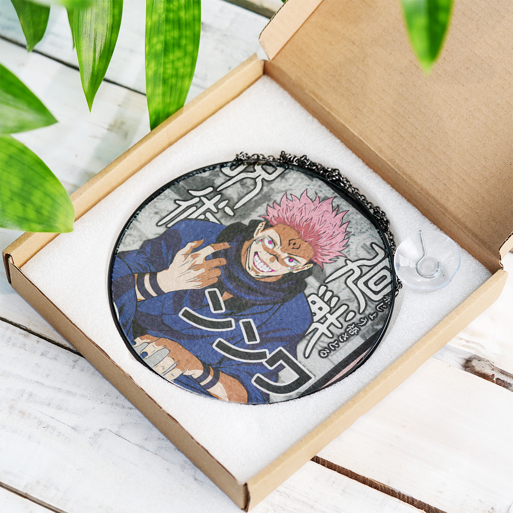 Window Suncatcher Ryomen Sukuna Jujutsu Kaisen Stained Glass Suncatcher ...