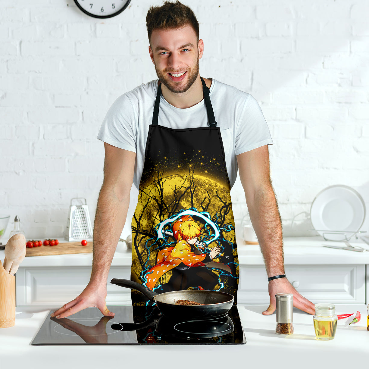 Zenitsu Moonlight Apron for Cooking - Perfect Gift for Enthusiasts ...