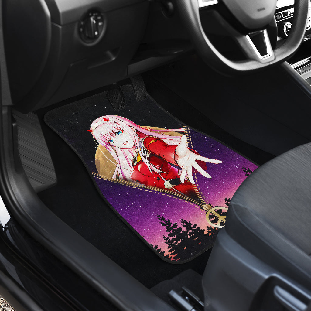 Zero Two Darling in the Franxx Moon Zipper Car Floor Mats Accessories ...