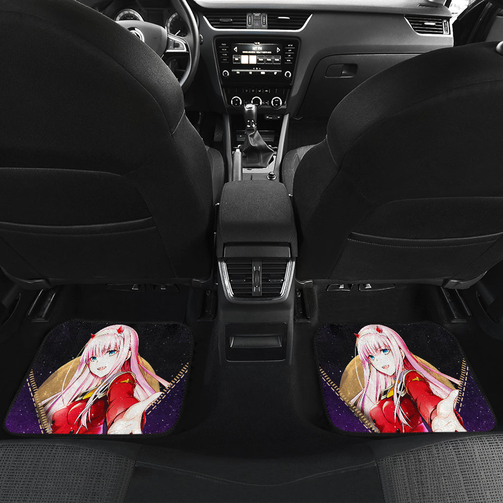 Zero Two Darling in the Franxx Moon Zipper Car Floor Mats Accessories AnimeBape