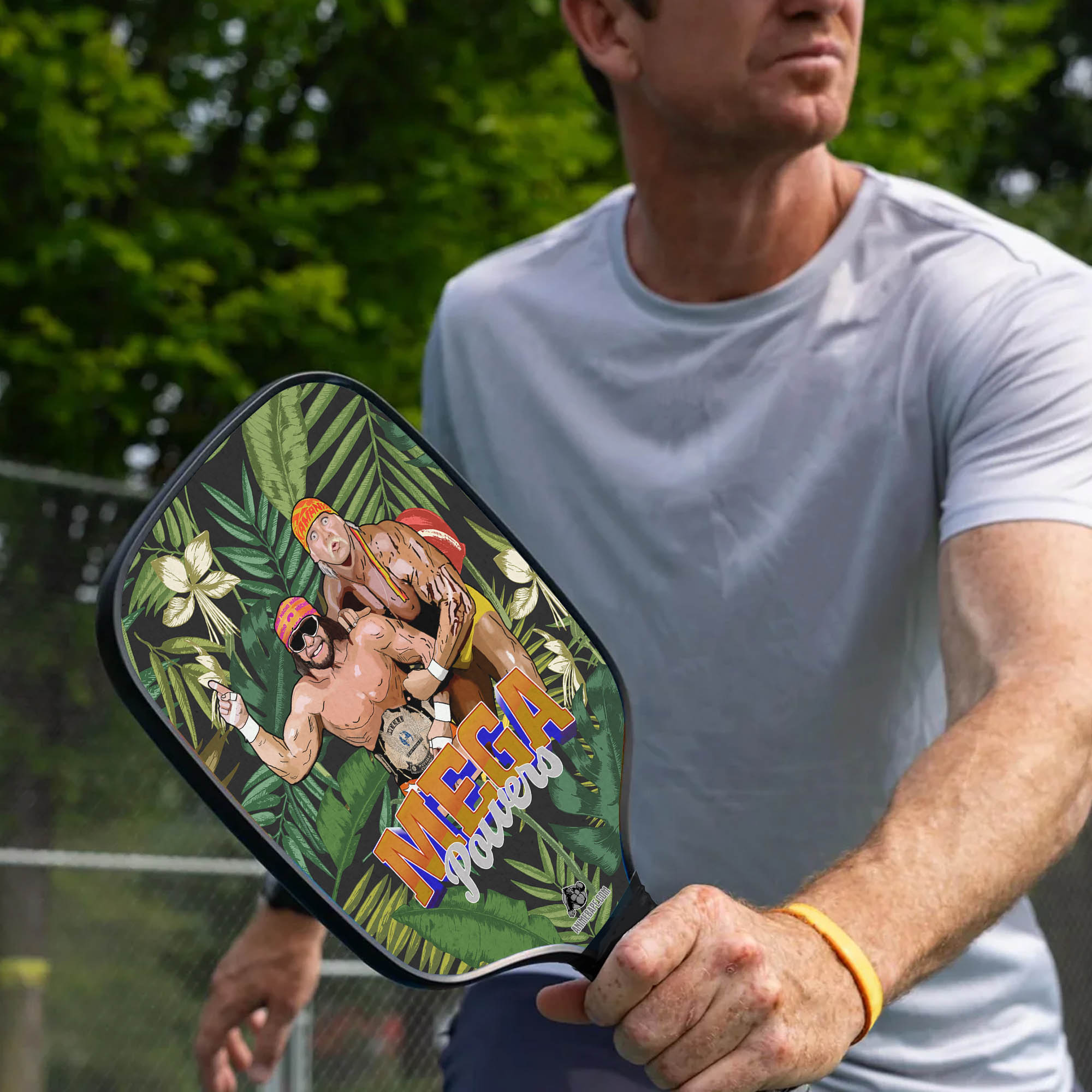 Custom Macho Man And Hulkmania Power Pro Wrestling Pickleball Paddle ...