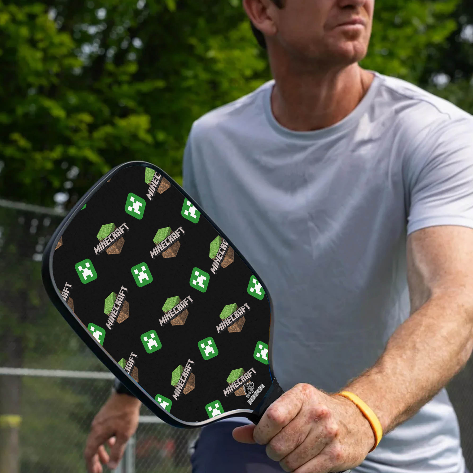 Custom Power Minecraft Pickleball Paddle - AnimeBape