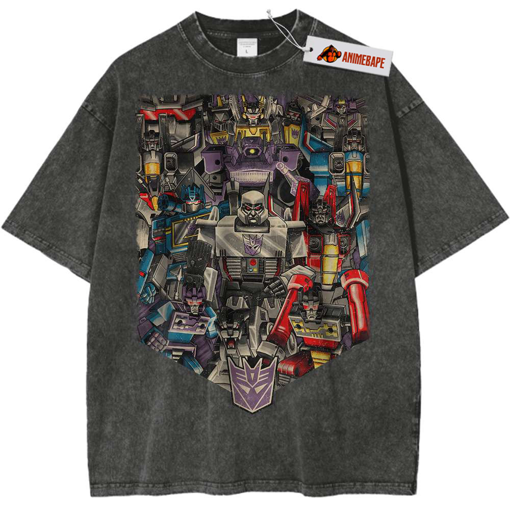 Transformers Decepticons Vintage Tee Movie Shirt Graphic T Shirt AnimeBape