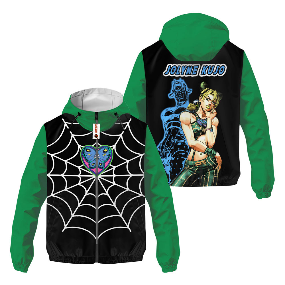 Jolyne Kujo Windbreaker Jacket for Women Anime Cosplay Apparel - AnimeBape