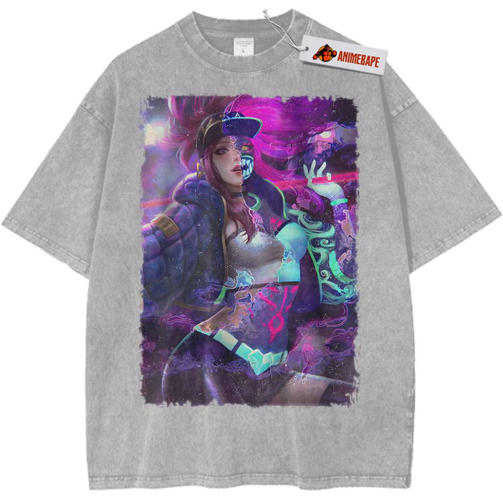 KDA Akali League of Legends Shirt, Vintage LoL Game Tee - AnimeBape