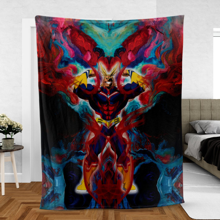 Atmospheric Blast All Might My Hero Academia Blanket - AnimeBape