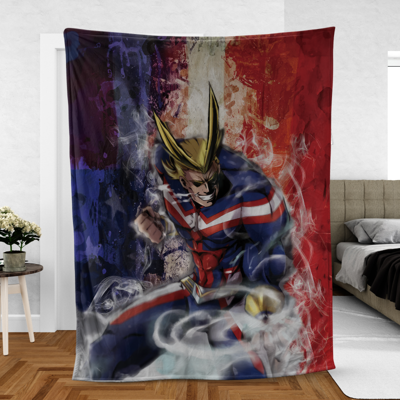 Trippy All Might My Hero Academia Blanket - AnimeBape