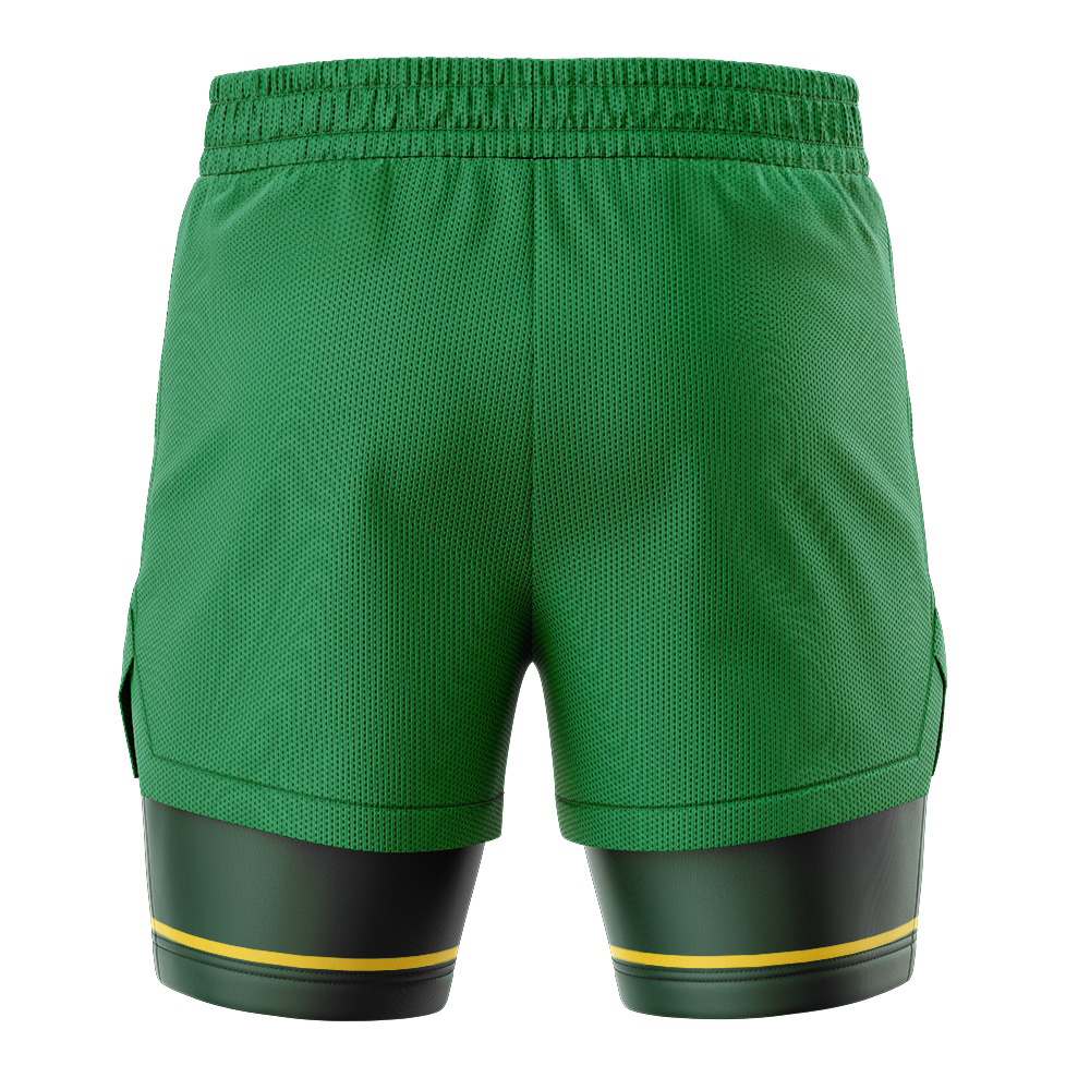 Green Ninjetti Ranger Power Rangers Compression Workout Training Shorts ...
