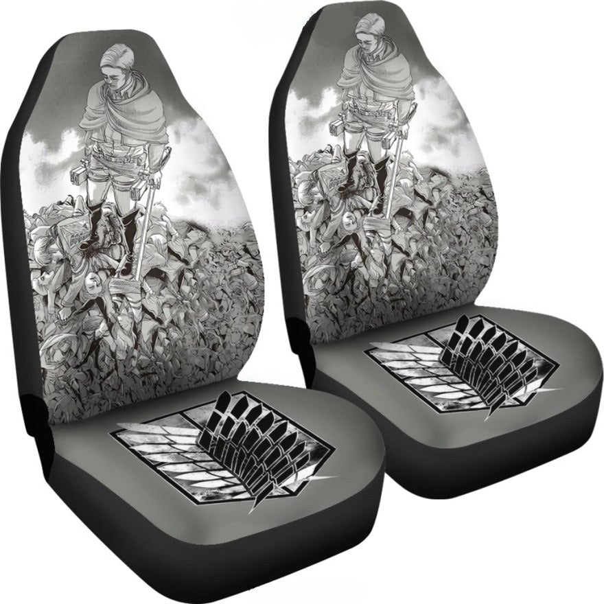 Attack On Titan Car Seat Covers Erwin On Corpse Mountain Seat Covers Attack On Titan Car Seat Covers Erwin On Corpse Mountain Seat Covers