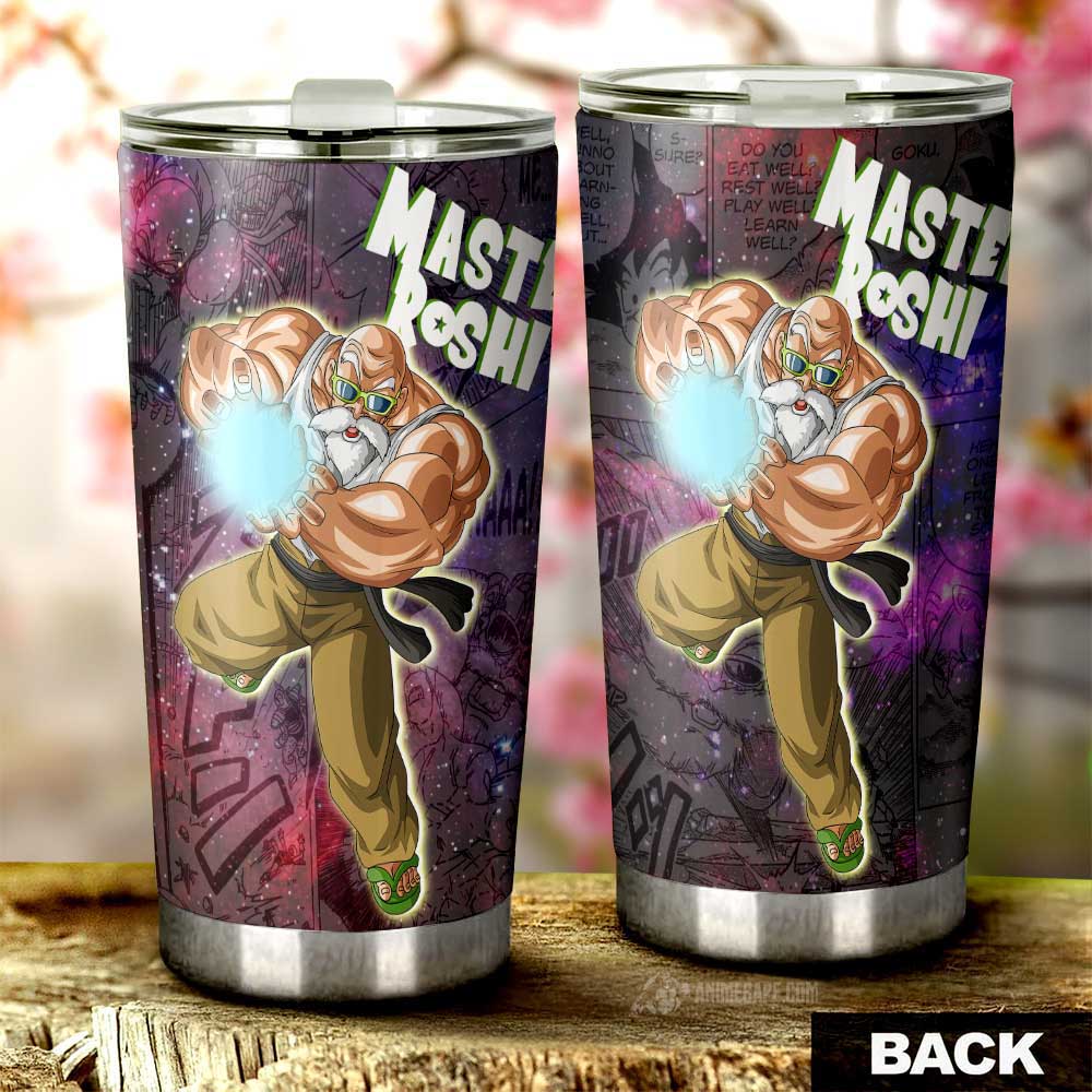 Master Roshi Dragon Ball Dragon Ball Manga Galaxy Style 20 oz Tumbler ...